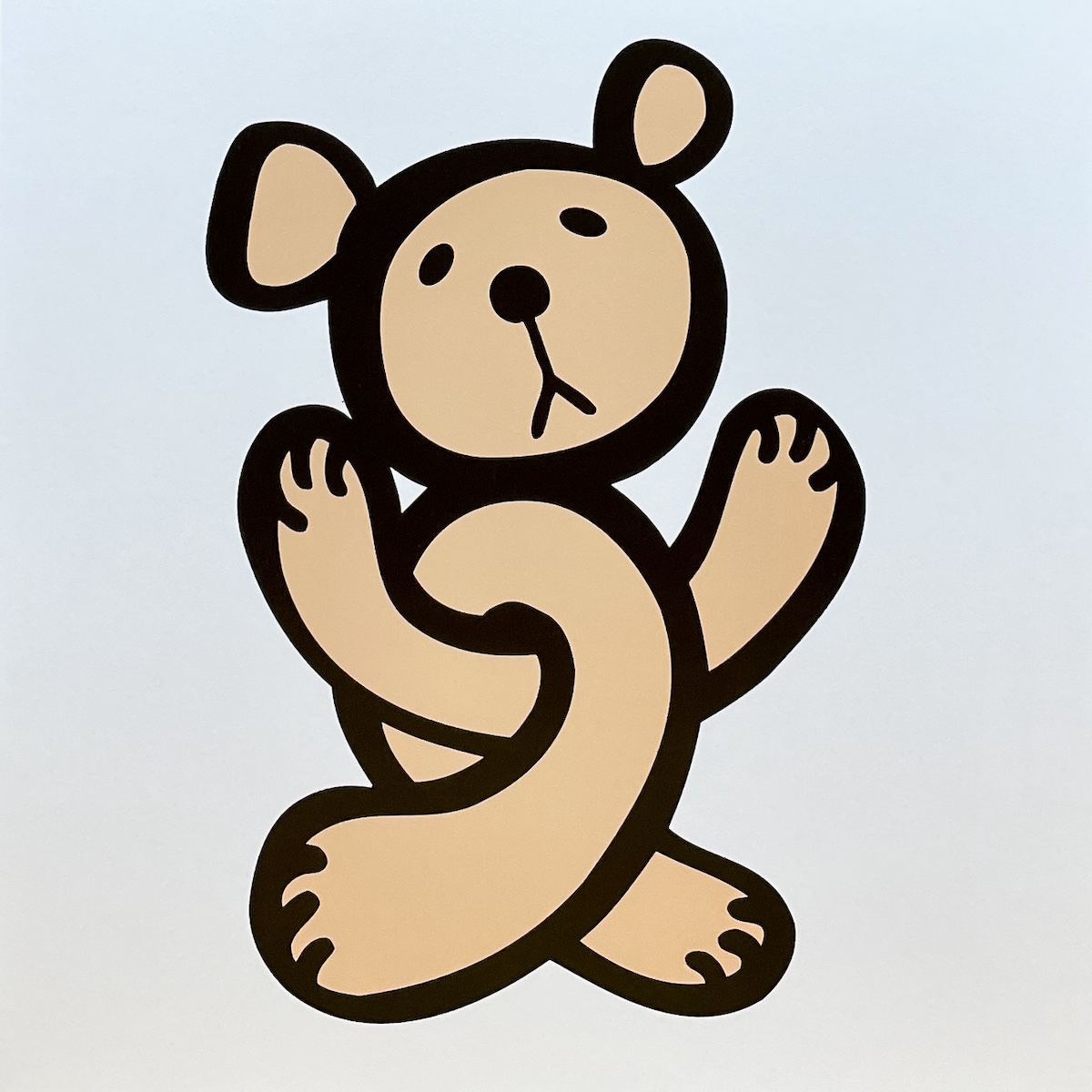 Teddy Screen Print Brown | Camp Goods Online